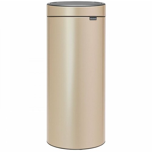 Мусорный бак Touch Bin new 30л, нержавеющая сталь, цвет шампань, Brabantia, Бельгия, 304507