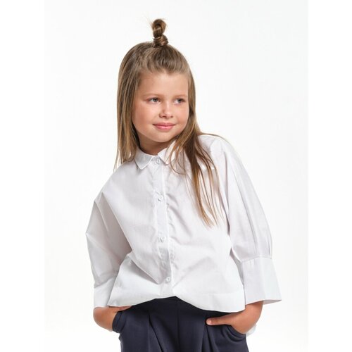 Школьная блуза Mini Maxi, размер 140, белый