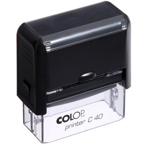 COLOP Оснастка для штампа автоматическая COLOP Printer Сompact 40, 23 x 59 мм, корпус чёрный