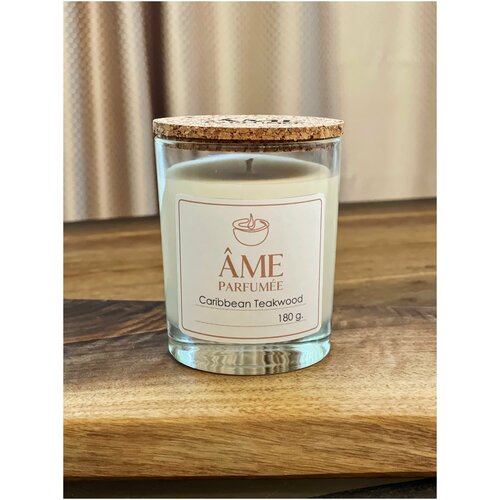 Ароматическая свеча Ame Parfumee "Caribbean Teakwood"/ "Тиковое дерево"