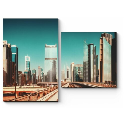 Модульная картина Дубайское метро 140x105