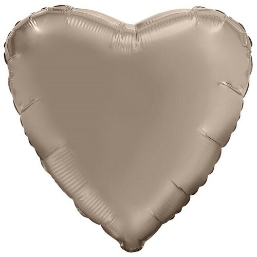 Шар фольгированный 30" «Мистик крем», сердце, индивидуальная упаковка