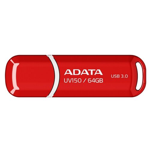 Флешка ADATA DashDrive UV150 64 ГБ, 1 шт., красный