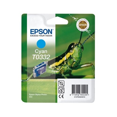 Картридж Epson C13T03324010, 440 стр, голубой