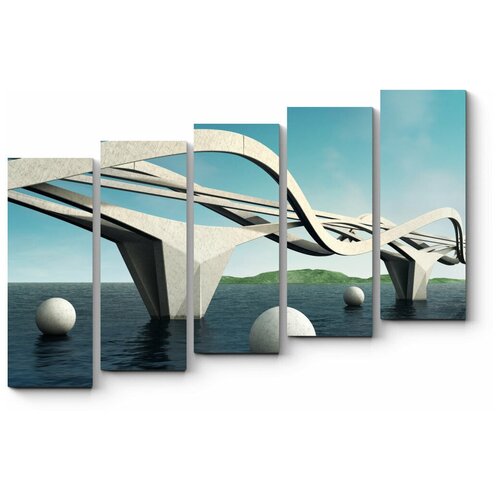 Модульная картина Пластичный мост 180x126