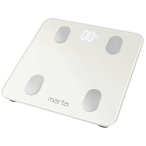 Весы электронные MARTA MT-1606 белый жемчуг, белый 