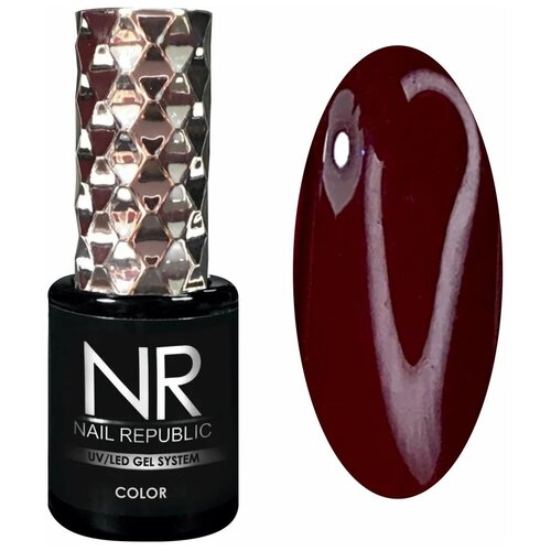 Nail Republic гель-лак для ногтей Color, 10 мл, 10 г, 200 красно-коричневый