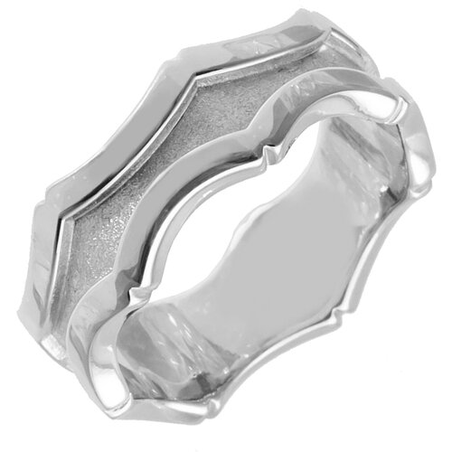 Кольцо обручальное Marring, серебро, 925 проба, родирование, размер 20.5, серебряный