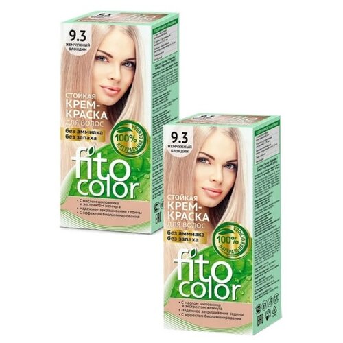 Fito косметик Fitocolor крем-краска для волос набор 2 шт., 9.3 жемчужный блондин, 115 мл