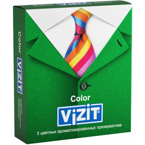 Презервативы Vizit Color, 3 шт.
