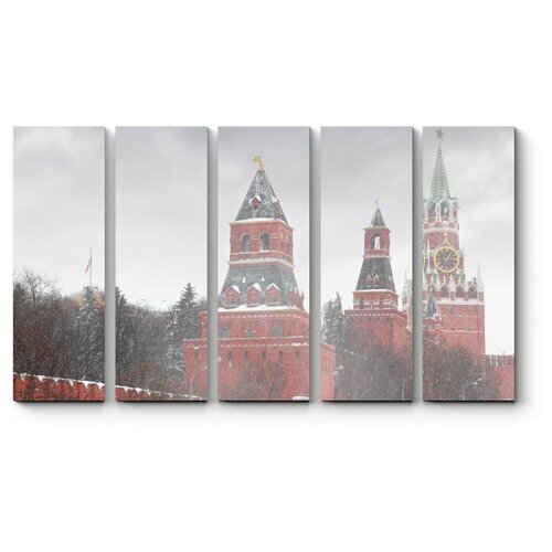 Модульная картина Зимняя Москва110x66