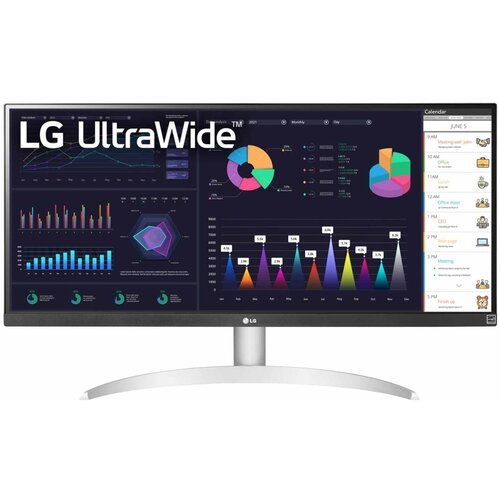 29" Монитор LG 29WQ600, 2560x1080, 100 Гц, IPS, Ростест (EAC), серебристый