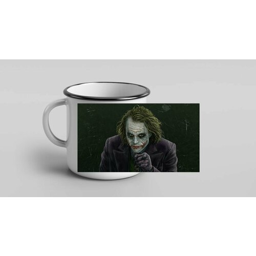 Кружка металлическая эмалированная Джокер, Joker №3