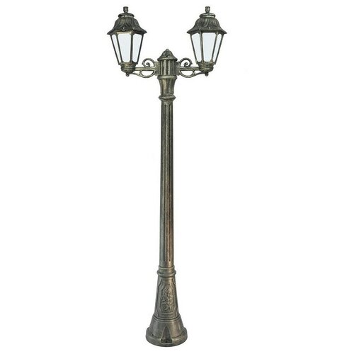 Fumagalli Уличный светильник Anna E22.158.S20.BYF1R, E27, 120 Вт, лампы: 2 шт., цвет арматуры: бронзовый, цвет плафона белый