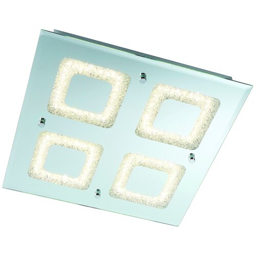 Настенно-потолочный светильник Mantra Diamante 5093, 24 Вт, кол-во ламп: 4 шт., 4000 К, цвет арматуры: хром, цвет плафона: белый