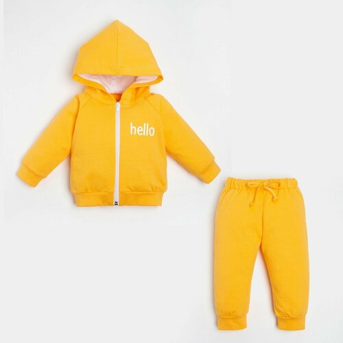 Комплект одежды Крошка Я, размер 74-80, оранжевый