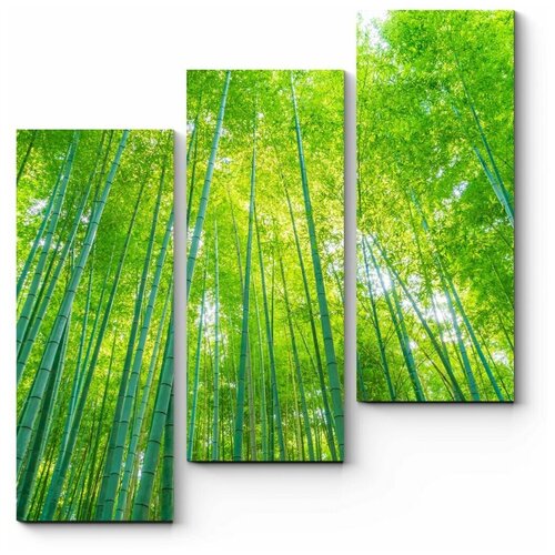 Модульная картина Бамбуковый лес 120x128
