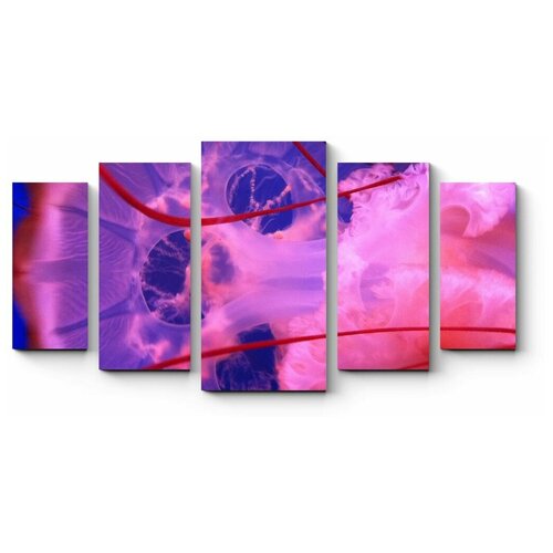Модульная картина Розовая медуза190x105