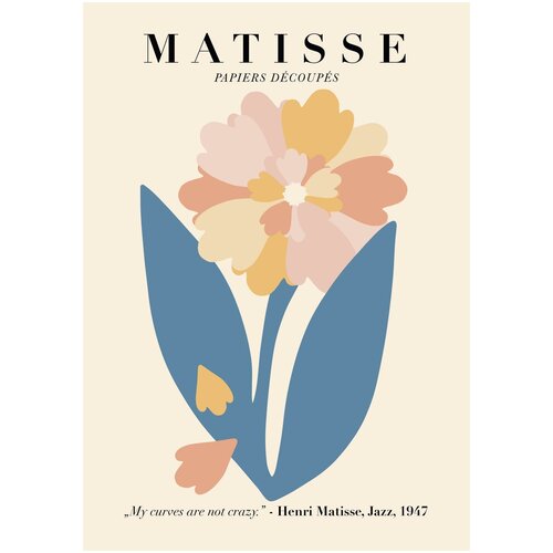 Постер / Плакат / Картина Анри Матисс - выставочный плакат-8 40х50 см в подарочном тубусе