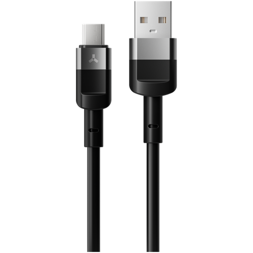 Кабель для быстрой зарядки Accesstyle USB A - Micro USB 24-T100 смартфонов, планшетов, ноутбуков, черный