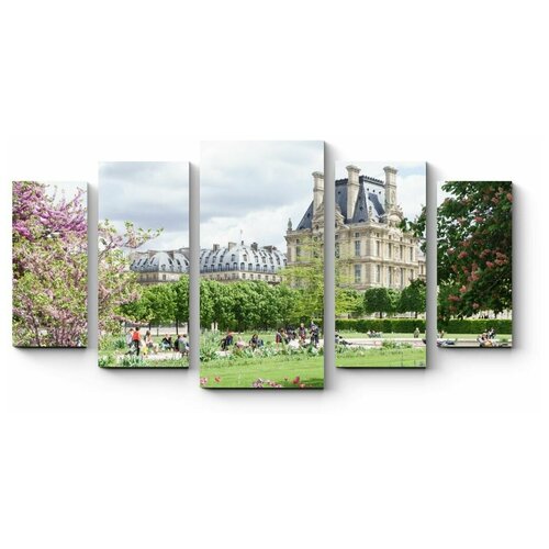 Модульная картина Луврский дворец120x66