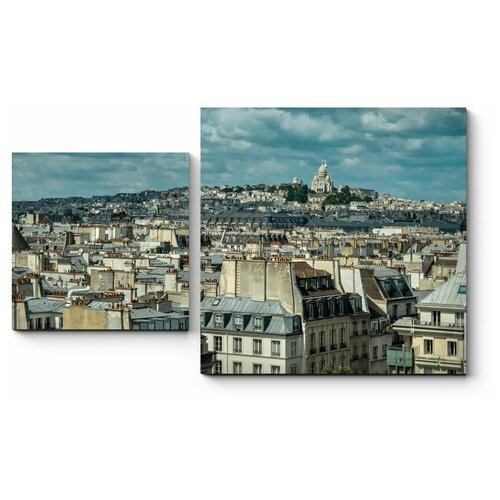 Модульная картина Над крышами Парижа170x102