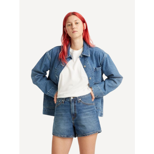 Бермуды  Levi's 80S MOM SHORT, размер 24, синий