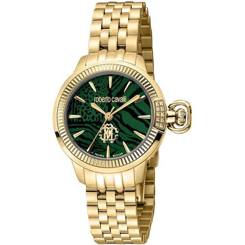 Наручные часы Roberto Cavalli by Franck Muller Logo, зеленый
