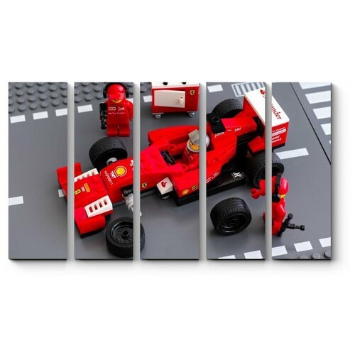 Модульная картина Lego команда Ferrari F14 T гоночный автомобиль180x108