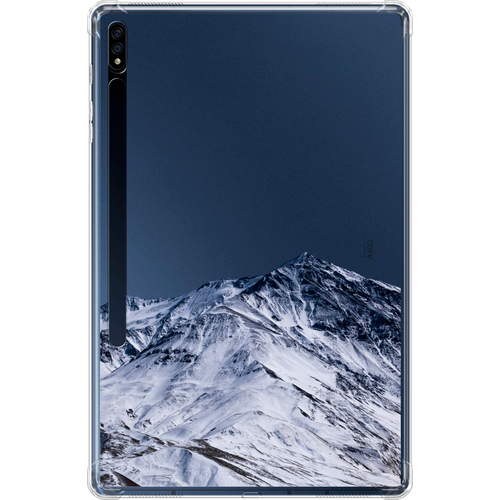 Противоударный силиконовый чехол для планшета Samsung Galaxy Tab S7 Plus/S8 Plus 12.4 Снежная гора