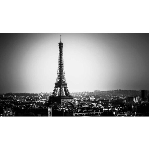 Картина на холсте 60x110 LinxOne "Эйфелева башня paris париж" интерьерная для дома / на стену / на кухню / с подрамником