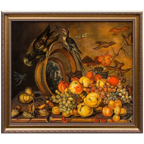 Картина маслом Натюрморт с фруктами (копия с картины Бальтазара Ван дер Аста) Юмадилов