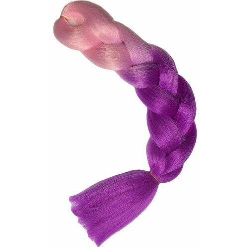 Канекалон , накладные пряди, накладные волосы, розово/пурпурный
