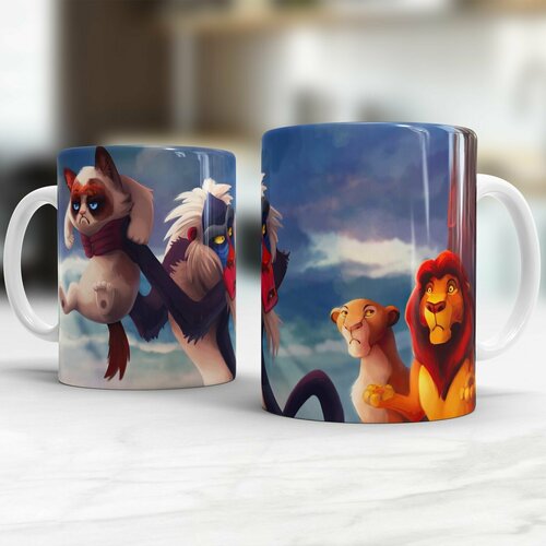 Кружка для чая и кофе с принтом Король Лев мультфильм Lion King