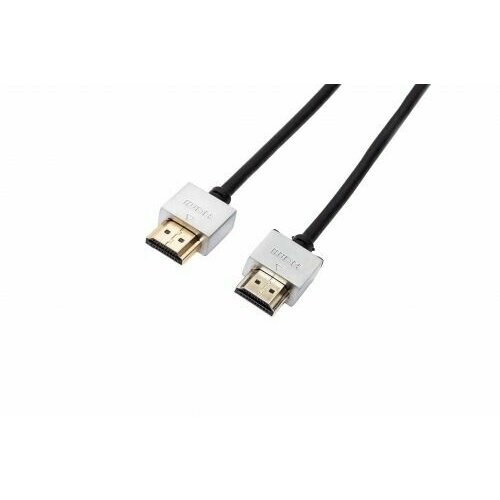 Кабель HDMI Filum FL-CProSL2.1-HM-HM-2M 2 м, slim, ver.2.1, мет. разъемы, медь, черный, разъемы: HDMI A male-HDMI A male, пакет.