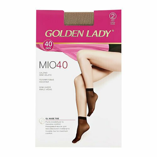 Носки Golden Lady, 40 den, 2 пары, размер 40, мультиколор
