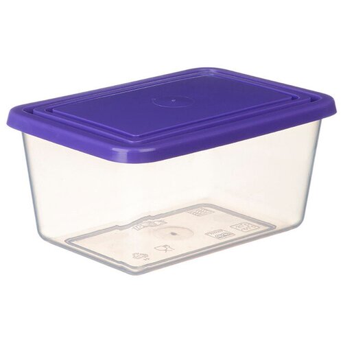 IDEA (М-Пластика) Ёмкость для продуктов 2 л, 15x20.5 см, фиолетовый