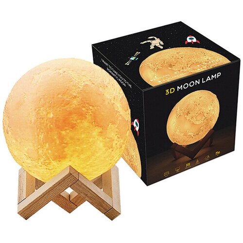 Ночник настольный светильник Луна 3D Moon Lamp 16 см.