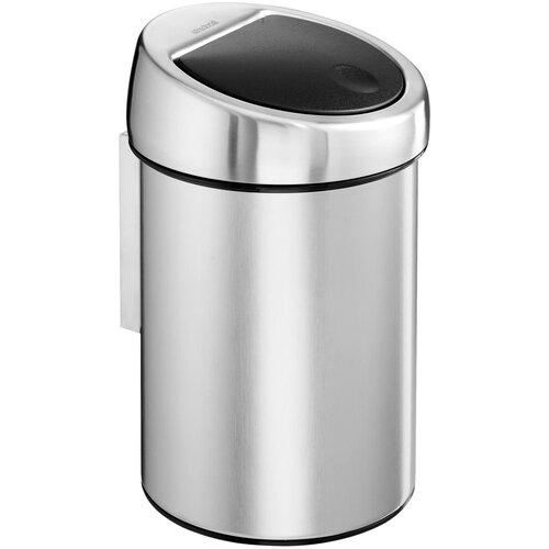 Ведро для мусора Brabantia "Touch Bin" (матовая сталь), 3 л