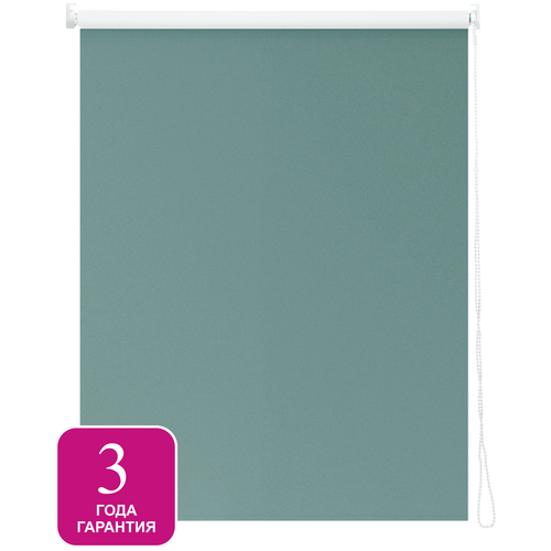 Штора рулонная блэкаут Inspire Santos 80x160 см бирюзовая Celadon 2