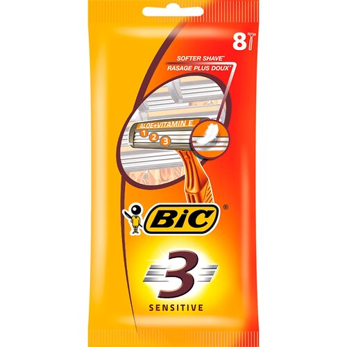 Бритва мужская Bic Sensitive 3 одноразовая три лезвия