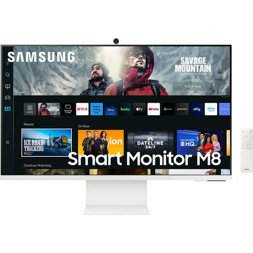 Монитор Samsung 32" M8 LS32CM801UI белый VA LED 16:9 HDMI M/M матовая HAS 400cd 178гр/178гр 3840x2160 60Hz 4K USB 7.2кг