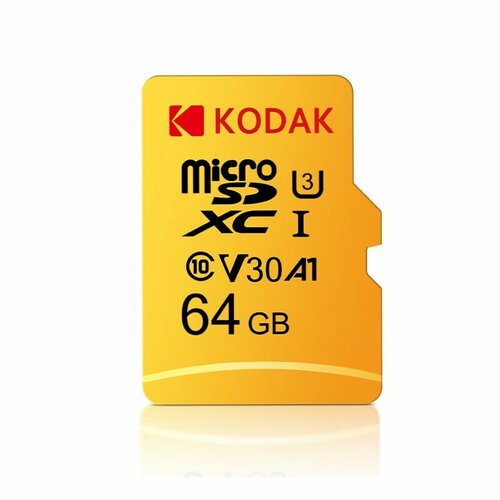 Карта памяти Kodak Micro SD класс 10 UHS-1 U3 V30 A1 64 ГБ 4K