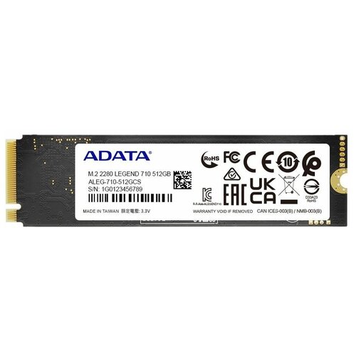 Твердотельный накопитель ADATA 512 ГБ M.2 ALEG-710-512GCS