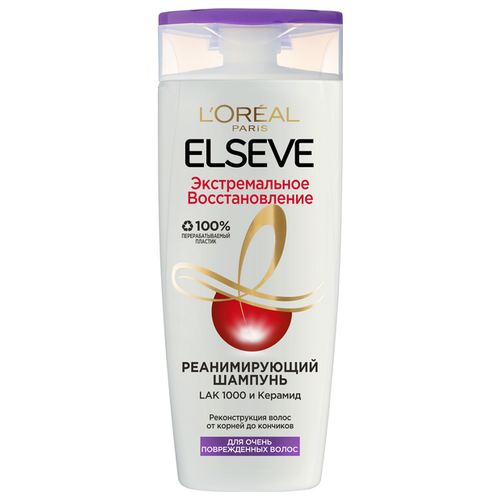 L'Oreal Paris шампунь Elseve Экстремальное Восстановление реанимирующий для очень поврежденных волос, 400 мл