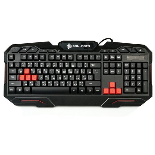 Игровая клавиатура Dialog KGK-11U Black USB black/red, русская, 1 шт.