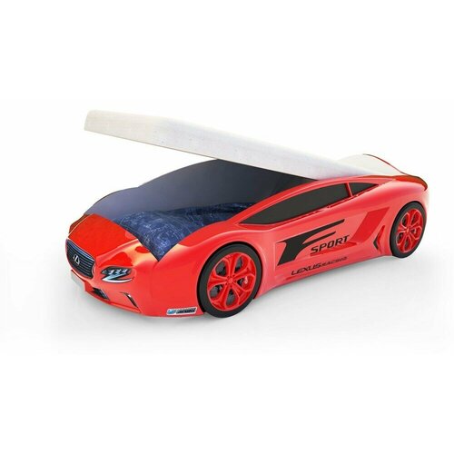 Кровать-машина красная Roadster "Лексус" с подъемным механизмом