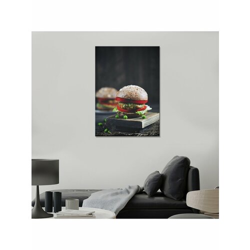 Картина на холсте с подрамником Бургер3 40х60