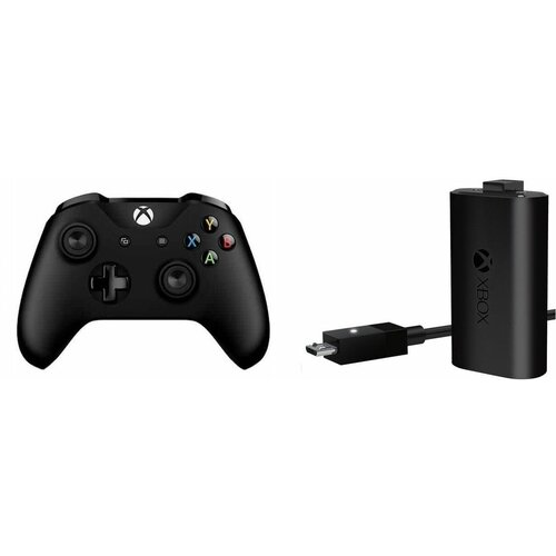 Геймпад Microsoft Xbox One S / X / Series S / X Wireless Controller Black Черный 3 ревизия с bluetooth model 1708 джойстик + Оригинальный аккумулятор