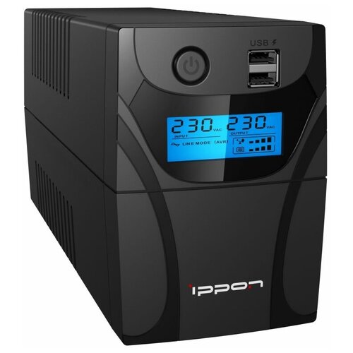 Интерактивный ИБП IPPON Back Power Pro II 600 черный 360 Вт